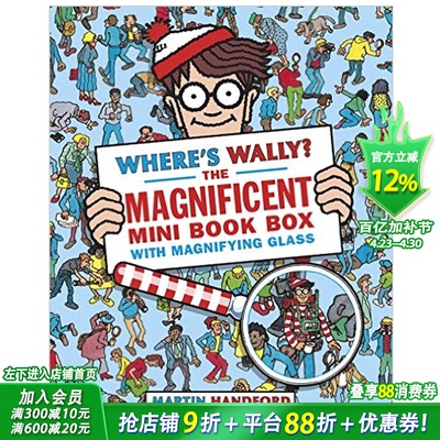 【现货】威利在哪里？华丽迷你套装Where’s Wally? The Magnificent Mini Book Box 英文儿童游戏读物适合6-12岁【善优童书】