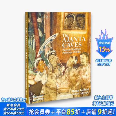 【预售】阿姜塔石窟：印度古代绘画 The Ajanta Caves: Ancient Buddhist Paintings of India 原版英文艺术画册画集 正版进口图书