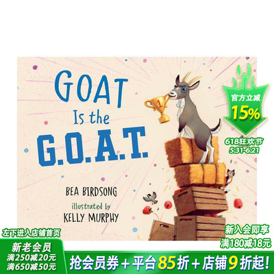 【预售】山羊的夺冠之旅 Goat Is the G.O.A.T. 英文儿童插画故事绘本 进口童书