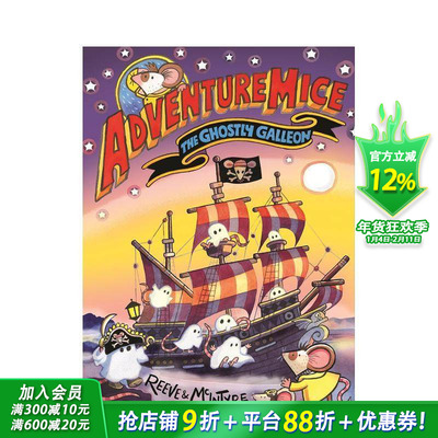 【现货】冒险萌鼠团：幽灵帆船 Adventuremice: The Ghostly Galleon 英文儿童桥梁章节故事 英语拓展阅读进口书