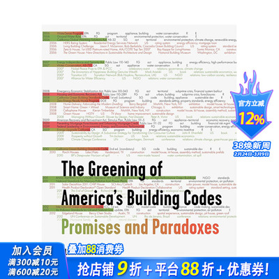 【预售】美国建筑法规的绿色化： 承诺与悖论The Greening of America's Building Codes 建筑设计 英文原版正版进口书籍 善优图书