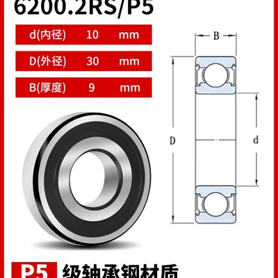 日本进口轴承大全6201型号6200高速6202电机6203 6204 6205RS6206