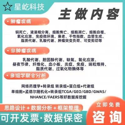 生信分析实验医学实验外包Pcr/Wb实验动物实验细胞培养/增殖/周期