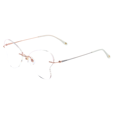 魅影女士时尚简约纯钛眼镜