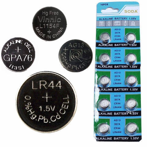 LR44纽扣电池A76 AG13 L1154 357a温度计电子玩具汽车游标卡尺_虎窝淘