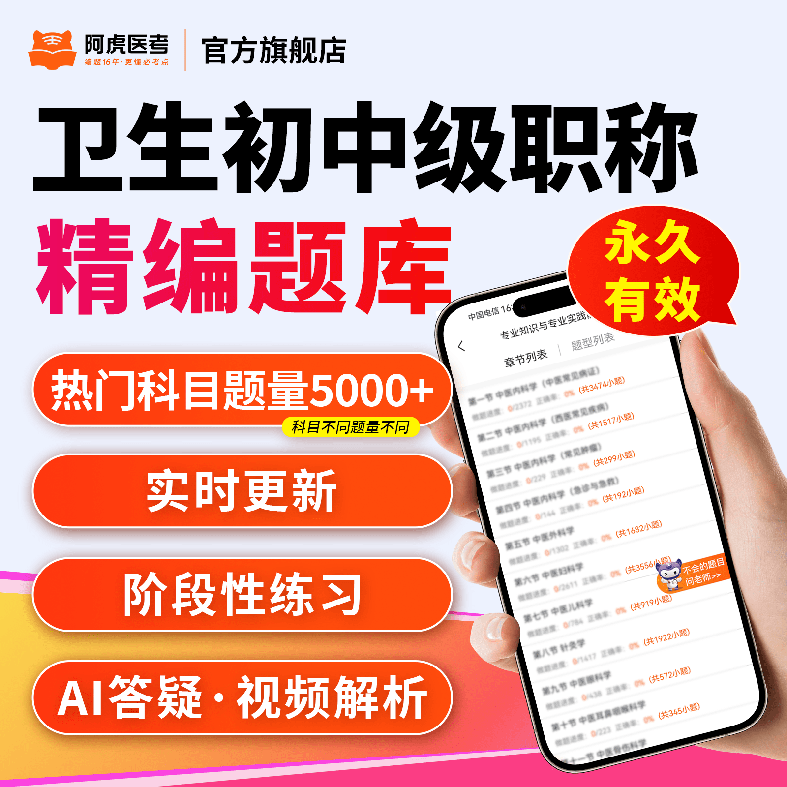 阿虎医考2027卫生资格初级中级职称考试备考题库主治医护师练习题