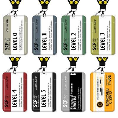 scp基金会档案工作牌卡套饭卡校园卡身份证保护套公交卡水卡证件小卡片套工作证工牌证件套校牌挂绳周边定制