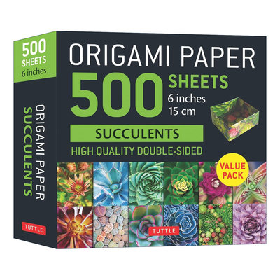 英文原版 Origami Paper 500 sheets Succulents 6