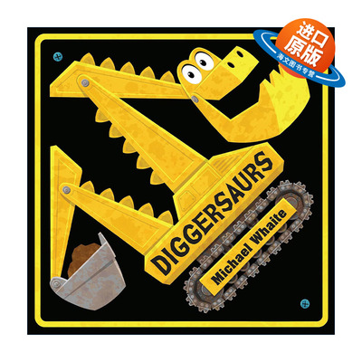 英文原版 Diggersaurs 忙碌的恐龙工程车 去建筑工地 儿童绘本 纸板书 Michael Whaite迈克 ? 怀特 英文版 进口英语原版书籍