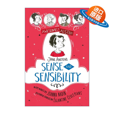 英文原版 Awesomely Austen Illustrated and Retold 理智与情感 简·奥斯汀 儿童插图版 英文版 进口英语原版书籍