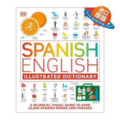 英文原版 Spanish English Illustrated Dictionary 西班牙语英语双语图解词典 英文版 进口英语原版书籍