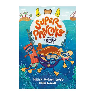 英文原版 Super Pancake and the Terrible Toast 超级煎饼3 可怕的吐司 儿童全彩漫画图像小说 章节桥梁故事书 进口英语原版书籍