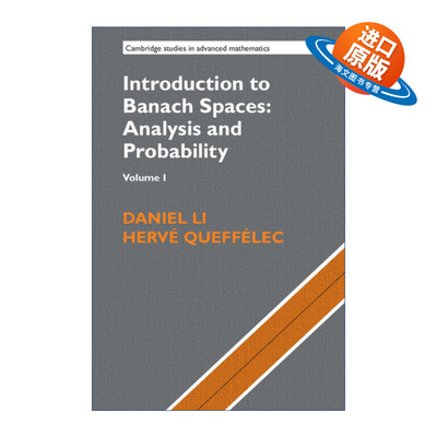 英文原版 Introduction to Banach Spaces Analysis and Probability 巴拿赫空间导论 卷一 剑桥高等数学研究系列 精装 进口书籍