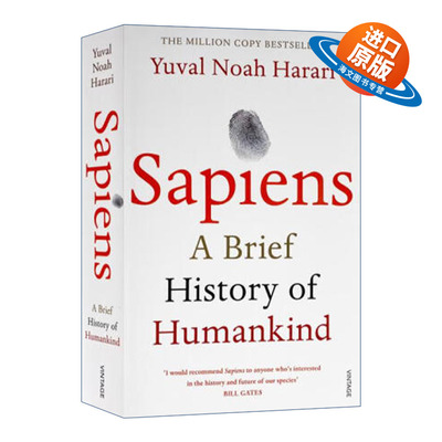 英文原版 Sapiens A Brief History of Humankind 人类简史 英文版 进口英语原版书籍