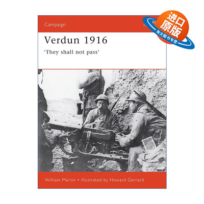 英文原版 Verdun 1916 德法1916凡尔登会战 战争历史系列 英文版 进口英语原版书籍