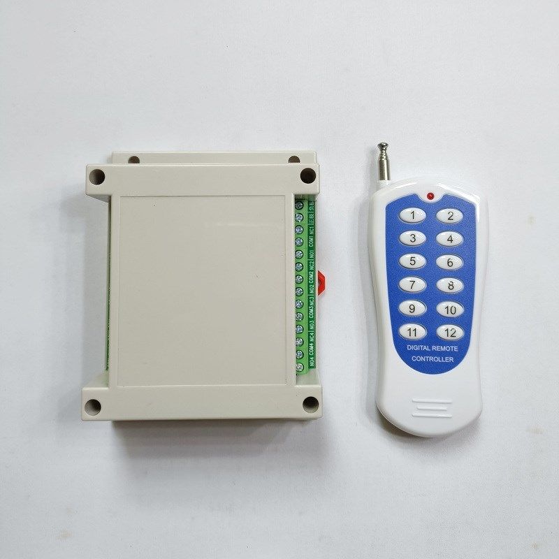 5V12V24V8路10路12路智能学习型RF无线遥控开关接收模块控制器_虎窝淘