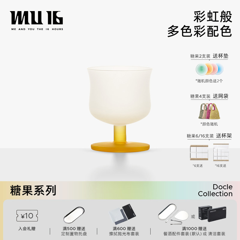 MU16糖果系列鸡尾酒杯高颜值家用创意水晶玻璃小黄鸭水杯女生果酒_虎窝淘