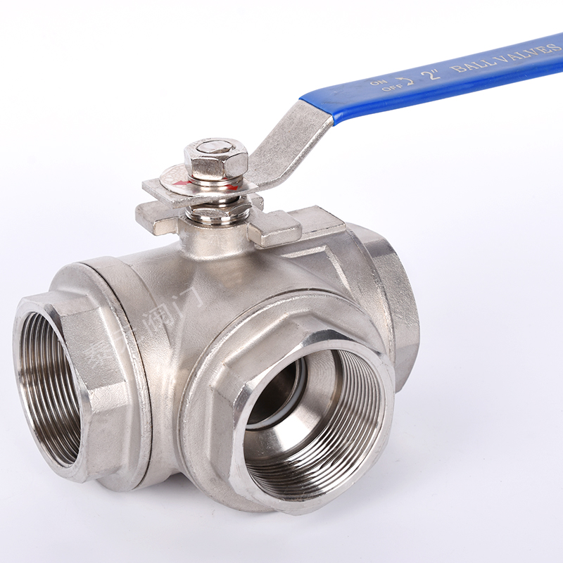 304不锈钢阀门Q14F/Q15F-16P三通球阀丝扣内螺纹T型L型3分4分6分_虎窝淘