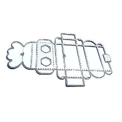 Double Hole 3D Cookies Cake Box Metal Cutting Dies Stencil