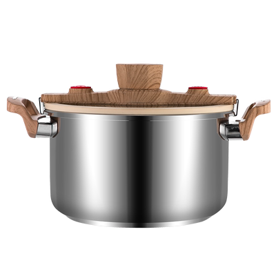 逍乐熊特厚五层钢304微压锅