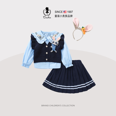 女童朱迪套装judy免子警官衣服