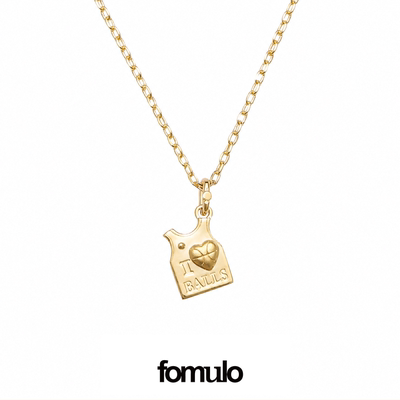 fomulo “I LOVE BALL”球衣系列 金色项链