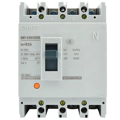 正泰空开NM1-630H/4300B三相四线380V四极级4P较高型63A-600A
