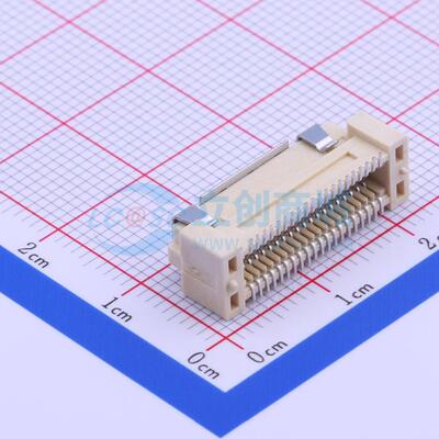 板对板与背板连接器 5-5179180-1 SMD,P=0.8mm 立贴 电子元器件