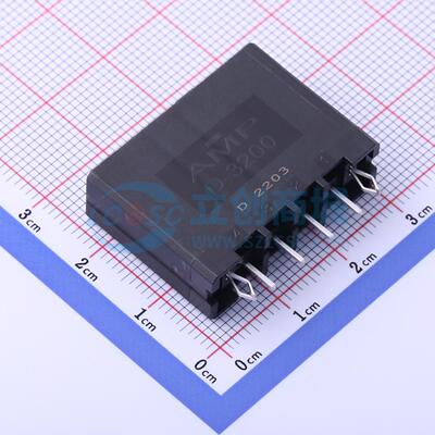 线对板针座 1-917338-2 插件,P=5.08mm 1x4P 直插 电子元器件配单