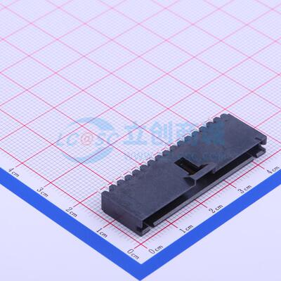 线对板针座 6-104910-5 插件,P=2.54mm 1x16P 直插 电子元器件