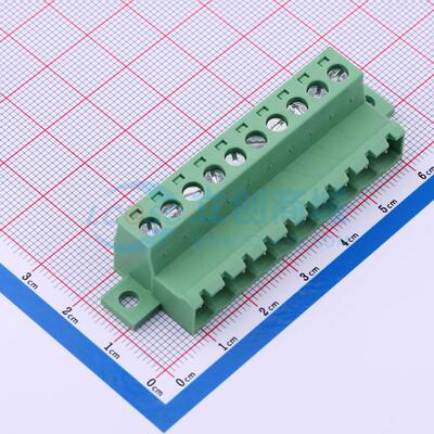 插拔式接线端子 DB2EKRN-5.08-10P-GN-S P=5.08mm 1x10P 原装正品