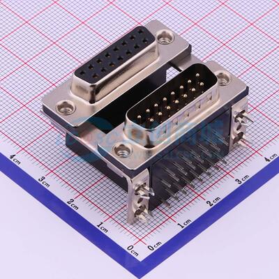 6200-B15FB15MBS012 弯插 D-Sub 公；母 弯插 D-Sub/VGA连接器