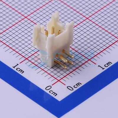 线对板针座 A2004WRA-2X02P 弯插,P=2mm 2x2P 弯插 电子元器件