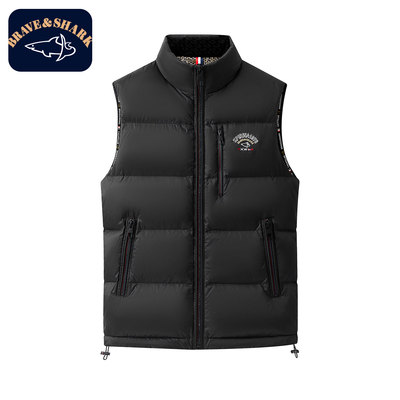 BRAVE&SHARK/勇士鲨鱼2025秋冬新款轻薄羽绒马甲休闲时尚百搭叠穿