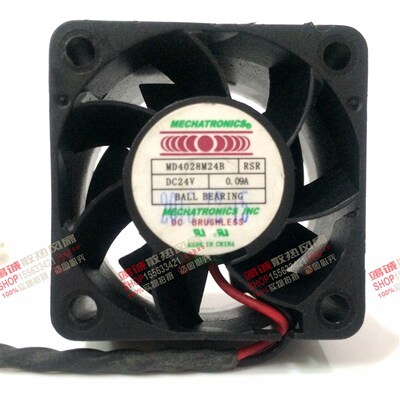 南韩 MECHATRONICS MD4028M24B-RSR 24V 0.09A 4028超静音风扇