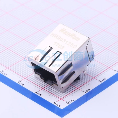 以太网连接器(RJ45 RJ11) HR903125C插件 RJ45插座 原装正品