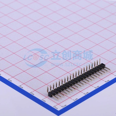 排针 MTP125-1120R1 弯插,P=2.54mm 1x20P 方针 原装正品