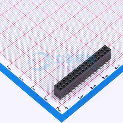 排母 HB-FH7-254216PB2GOW SMD,P=2.54mm 2x16P 方孔 电子元器件