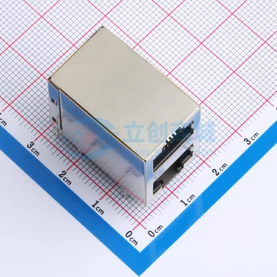 以太网连接器(RJ45 RJ11) 5569380-1插件 不带LED 有屏蔽