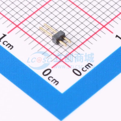 排针 GPCA101-0202A001C1AA 插件,P=1mm 1x2P 方针 原装正品