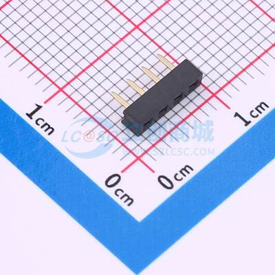 排母 HX PM2.0-1x4P ZC H2.2 插件,P=2mm 1x4P 方孔 电子元器件配