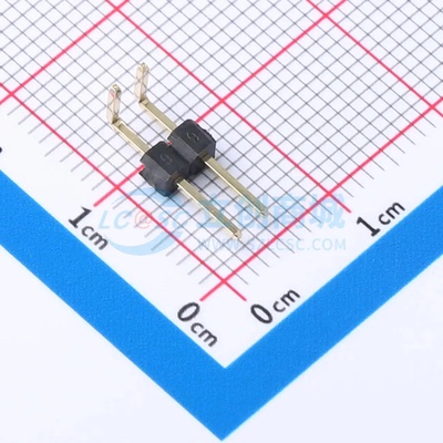 排针 GPHB101-0202A001R1BA 弯插,P=2.54mm 1x2P 方针 原装正品