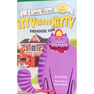 英文原版图书消防站趣味英语绘