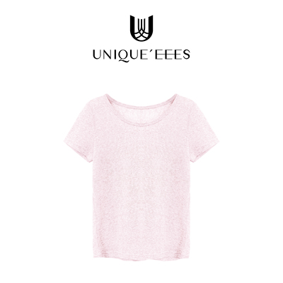 尢壹/UNIQUE'EEES 【口碑B囤】百搭简约纯色宽松套头T恤U5211054