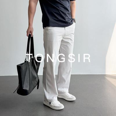 TONGSIR ABC Warpstreme夏季弹力休闲速干西裤男宽松直筒长裤子