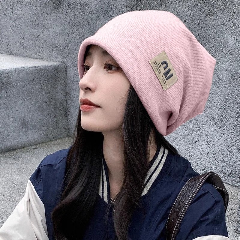 堆堆帽女2025新款月子帽保暖冷帽产妇出院防风帽子护耳针织包头帽