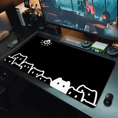 Cute cat Mouse Pad Large Square Computer Office Game Table M