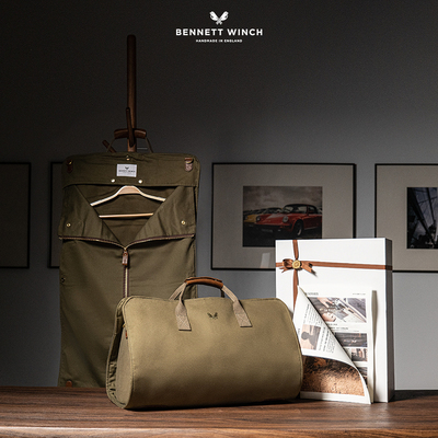 「奢侈手工皮具」西装复古旅行包