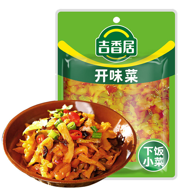 吉香居开味菜106g袋装腌制咸榨菜四川眉山泡菜早餐即食稀饭下饭菜