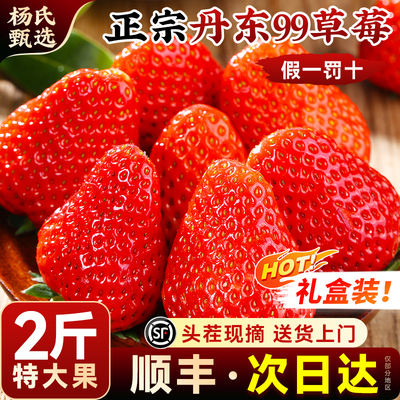 已售10000+！正宗丹东99草莓顺丰